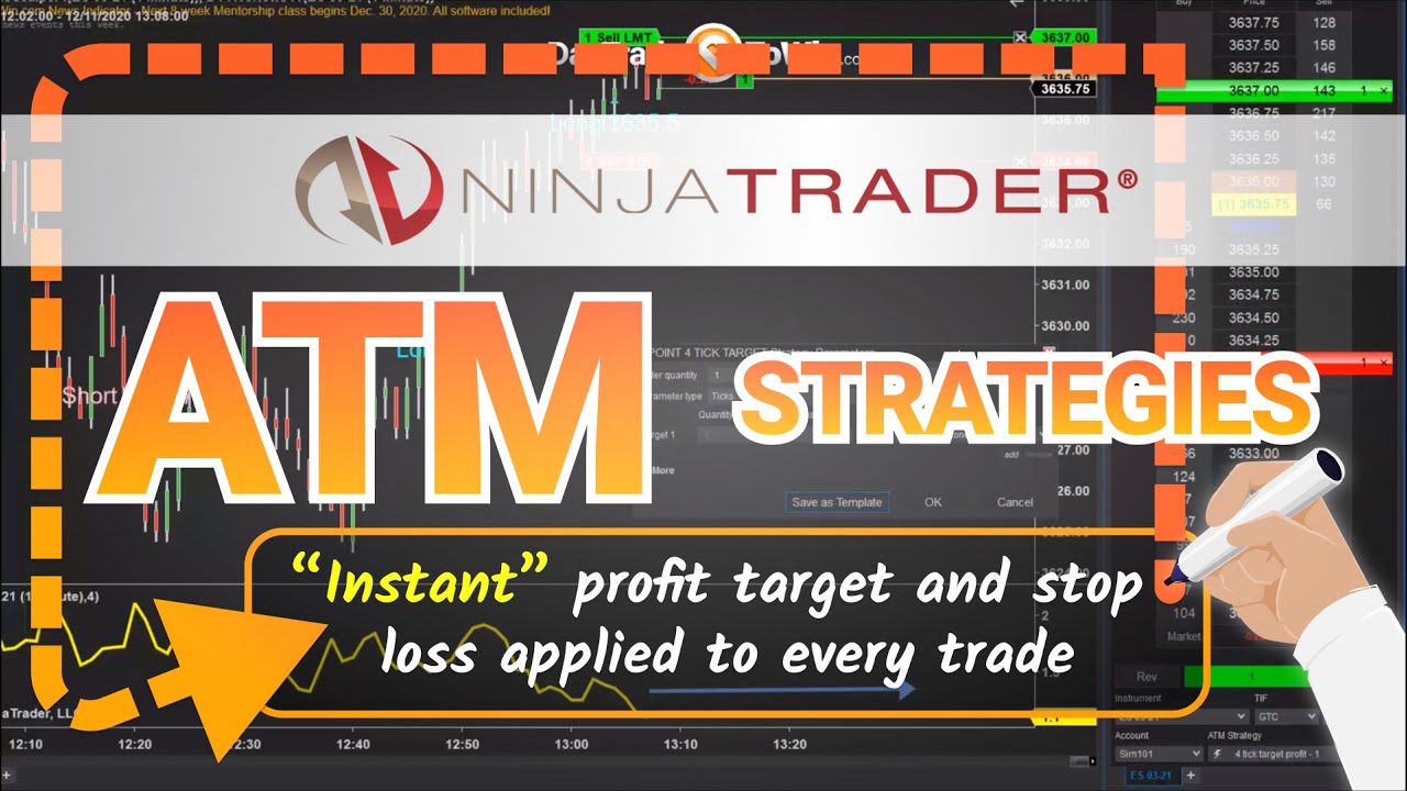 How to Use NinjaTrader 8 ATM Strategies (Video) • Day Trade To Win | Trading Software + Education